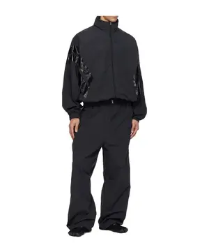 Vetements Patchwork Detail Track Jacket - Black/black