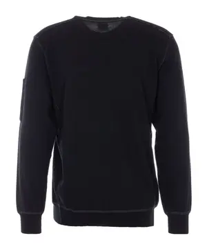 C.P. COMPANY Lens Detailed Knitted Jumper - Black