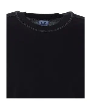 C.P. COMPANY Lens Detailed Knitted Jumper - Black
