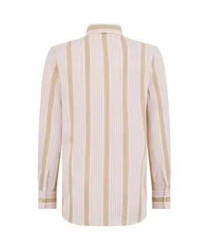 Etro Striped Curved Hem Shirt