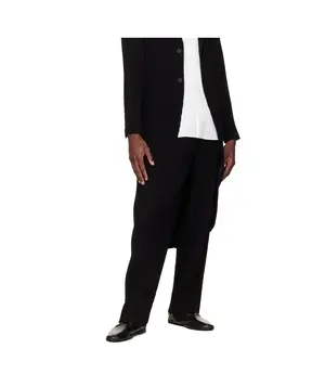 Issey Miyake Pleated Straight-leg Trousers