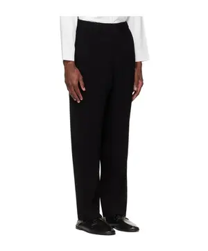 Issey Miyake Pleated Straight-leg Trousers