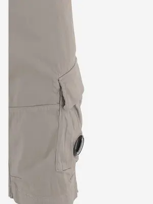 C.P. COMPANY Lens Detailed Cargo Shorts - Gray