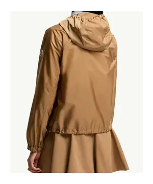 Moncler Zip-up Hooded Jacket - Camel