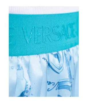 Versace Barocco Pattern Pleated Mini Skirt