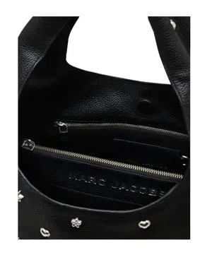 Marc Jacobs Embellished Leather Handbag - Black