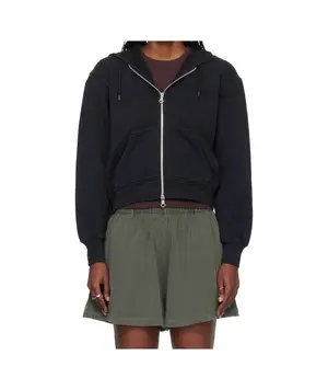 Our Legacy Two-way Zip-fastening Hoodie - Washed Black