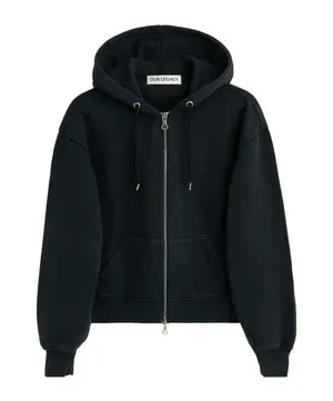 Our Legacy Two-way Zip-fastening Hoodie - Washed Black