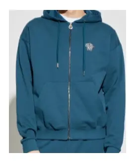 Versace Zip-up Drawstring Hoodie
