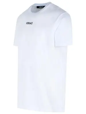 Versace Logo-embroidered Crewneck T-shirt