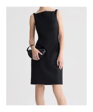 PATOU Sleeveless Pocket Dress - Black