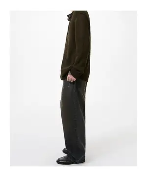 Our Legacy Textured Button-up Cardigan - Black Coffee