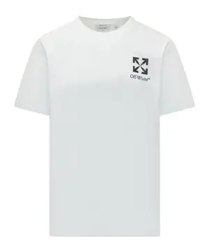 Off-White Logo Printed Crewneck T-shirt - White