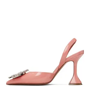 Amina Muaddi Begum Sling 95 Crystal-embellished Pointed-toe High-heeled Sandals