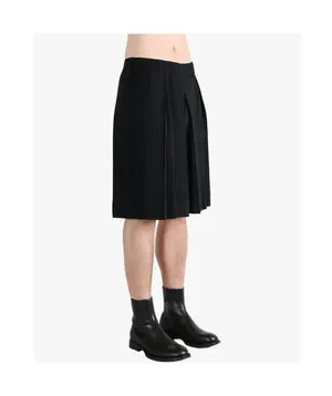 Issey Miyake Homme Plissé Pleated Hakama-style Shorts