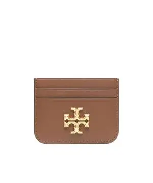 Tory Burch Eleanor Logo-plaque Cardholder - Brown