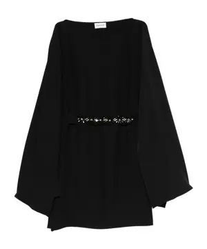 P.a.r.o.s.h Cape Dress With Embellished Belt