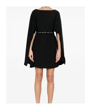 P.a.r.o.s.h Cape Dress With Embellished Belt