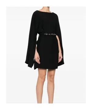 P.a.r.o.s.h Cape Dress With Embellished Belt