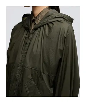 Aspesi Hooded Zip-up Jacket With Drawstring Hem