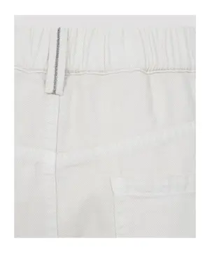 Brunello Cucinelli Monili Detailed Wide-leg Trousers - Chalk