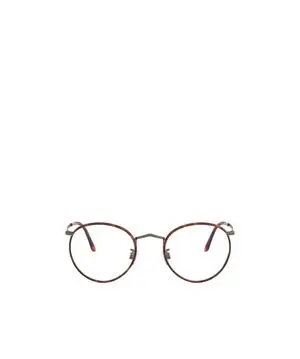 Giorgio Armani Round Frame Eyeglasses - Brown