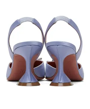 Amina Muaddi Begum Sling 70 Pointed-toe High-heeled Sandals - Lavender