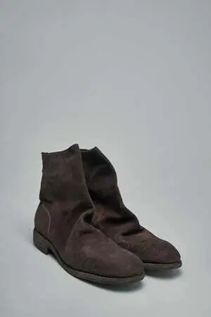 Guidi Round-toe Zip-up Ankle Boots - Dark Brown