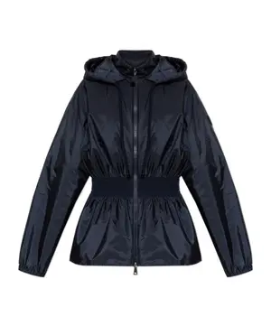 Moncler Liriope Hooded Rain Jacket - Midnight Blue