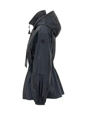 Moncler Liriope Hooded Rain Jacket - Midnight Blue