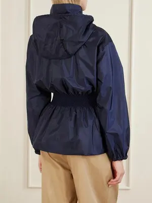 Moncler Liriope Hooded Rain Jacket - Midnight Blue