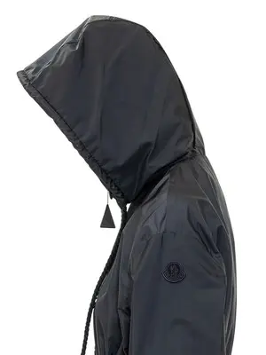 Moncler Liriope Hooded Rain Jacket - Midnight Blue