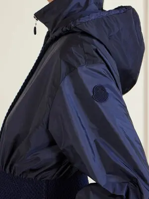 Moncler Liriope Hooded Rain Jacket - Midnight Blue