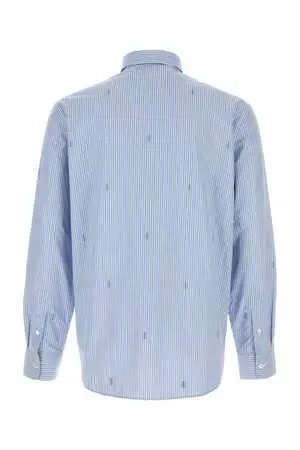 Gucci Striped Poplin Shirt - Light Blue