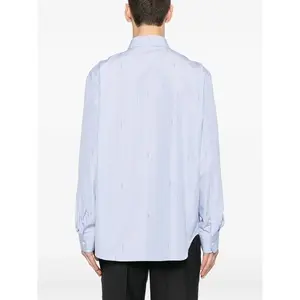 Gucci Striped Poplin Shirt - Light Blue
