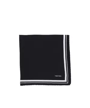 TOM FORD Frame Pocket Square Scarf - Black