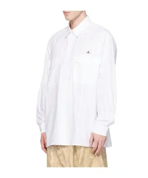 VIVIENNE WESTWOOD Orb Embroidered Striped Shirt
