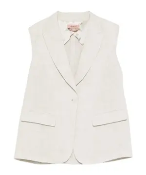TWINSET Single-breasted Gilet With Flap Pockets