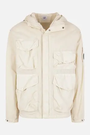 C.P. COMPANY Goggle Hooded Jacket - White