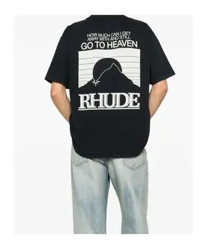 Rhude Graphic Short Sleeved T-shirt - Black