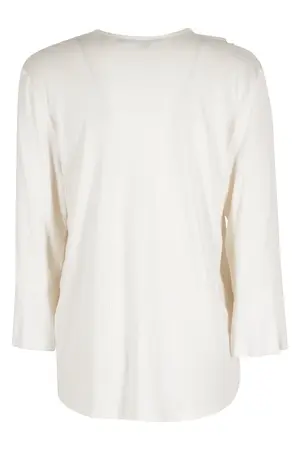Seventy V-neck Ruffled Blouse - White