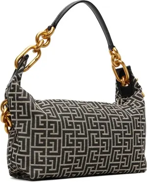 Balmain Sync Medium Chain Linked Handbag - Black