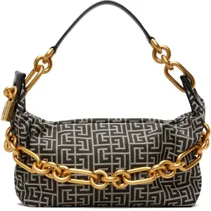 Balmain Sync Medium Chain Linked Handbag - Black