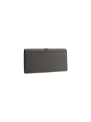Chloé Logo Charm Laced Wallet - Grey