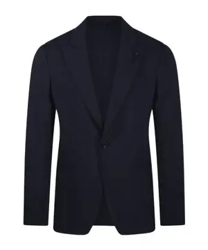 LARDINI Single-breasted Blazer - Black