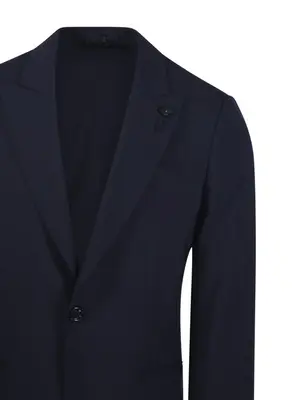 LARDINI Single-breasted Blazer - Black