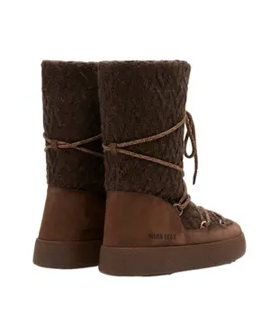Moon Boot X Guest In Residence Knit Boots - Cocoa