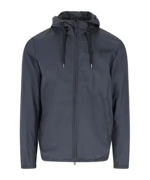Herno Zip-up Hooded Jacket - Black