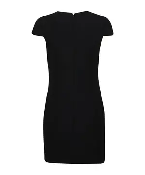 Elisabetta Franchi Short Sleeve V-neck Mini Dress