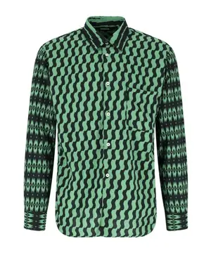 Comme Des Garçons Wavy Pattern Shirt